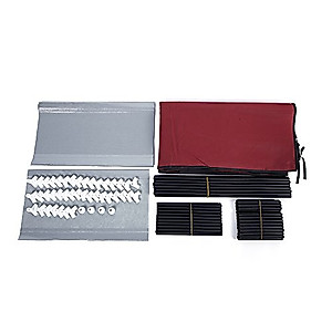 Guangshuohui Shoe Cabinet, 10-Layers 9 Lattices Non-Woven Fabric Shoe Rack with Dustproof Cover Closet Shoe Storage Cabinet Organizer (Wine Red)