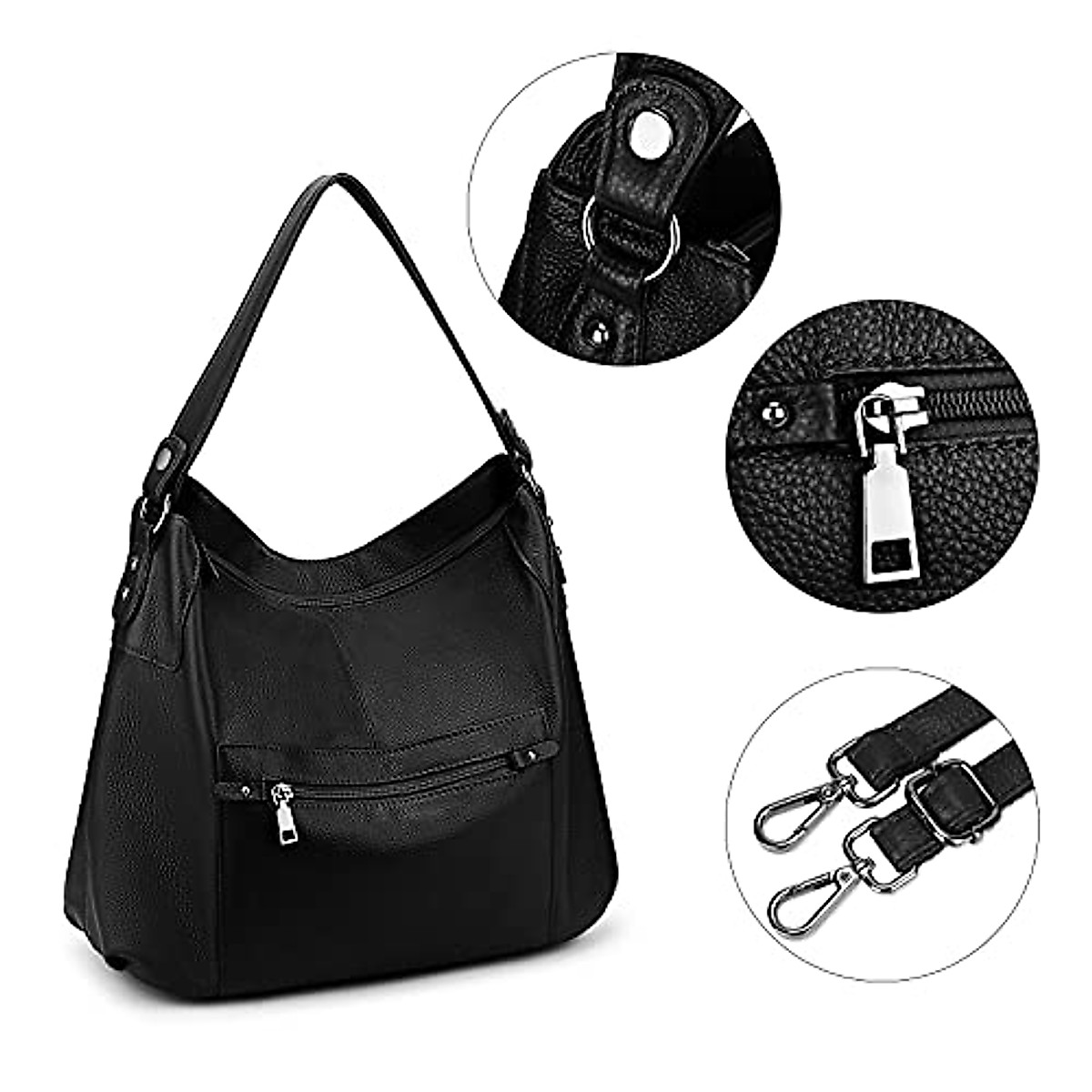 YALUXE Crossbody-Bag-for-Women Genuine Leather Fashion Handbags Chain small