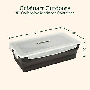 Cuisinart CMT-100 XL Collapsible Marinade Container, Black