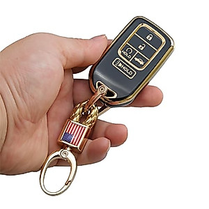 for Honda Key Fob Cover, Keychain, Key Fob Case Compatible with Honda Accord Civic CRV Pilot Odyssey Passport