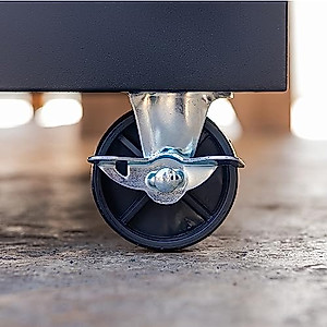 Nexgrill 22" Charcoal Grill with Table Cart and Side Table, 358 SQ In Grate, Adjustable Air Vents, Integrated Temperature Gauge, Mobile Cart Barbecue Grill for Camping, Picnics, and More - 810-0026HC