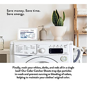 Laundry Detergent Sheets by Enyur, Laundry Sheets for Traveling, No Scent, Free and Clear For Borh Travel and Home Use - 1 Pack / 32 Loads