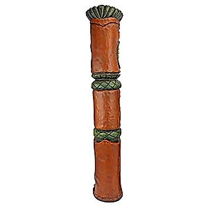Design Toscano CS22670 Aloha Hawaii Tiki: Moai Haku Pani Sculpture, 5.5"D x 5.5"W x 31"H, woodtone