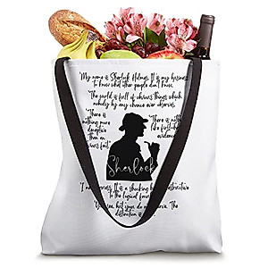 Sherlock Holmes & Quotes Tote Bag