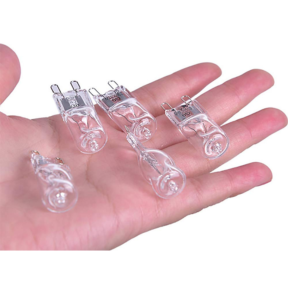 G9 Halogen Bulb 20W T4 JD Type Bulb 120 Volt Xenon Lamp G9 Base Bi Pin Halogen House Hold Light for Under Cabinet Light Pendant Accent Microwave Light 2700K Warm White Crystal Clear Pack of 10