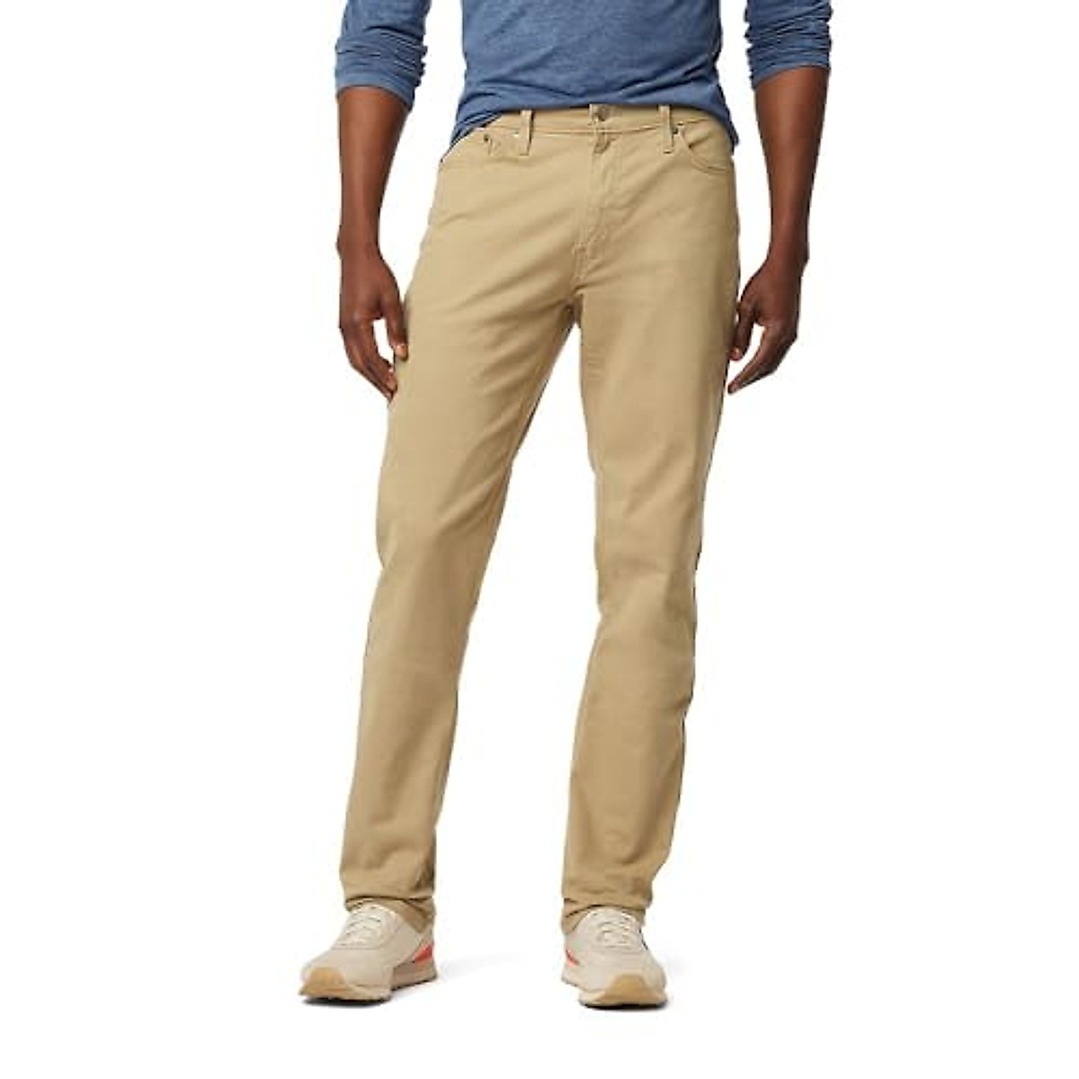 Levi Strauss Signature Gold Men's Athletic Tech Jeans (Available in Big & Tall), British Khaki-Waterless, 34W x 30L