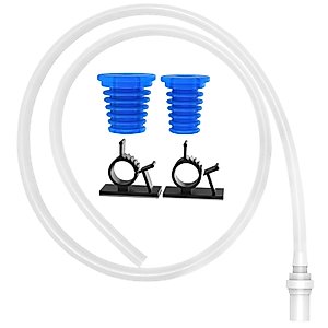 Soap Dispenser Conversion Extension Tube Kit with Check Valve, 47" Under Counter Soap Dispenser Hose for Kitchen Sink, Fit Most Soap Containers, Powerful Suction, Never Fill The Little Bottle Again