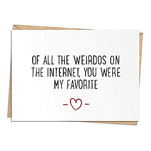 Funny Birthday, Anniversary, or Valentine's Day Card -for Husband, Wife, Boyfriend, or Girlfriend