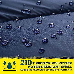 Bessport Flannel Lined Sleeping Bag Winter | 18℉ Extreme 3-4 Season Warm & Cool Weather Adult Sleeping Bags Large | Lightweight, Waterproof for Camping, Backpacking, Hiking