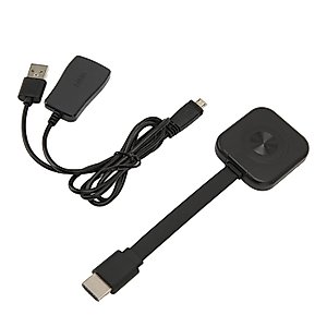 Wireless HDMI Display Dongle, 1080P 60Hz HD, Plug and Play, No Latency and Freeze, 2.4G WiFi Display Adapter Treaming for Video/Audio from Laptop, Phone to Big Screen