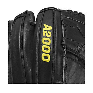 Wilson 2021 Clayton Kershaw A2000 CK22 GM 11.75" Baseball Pitcher's Glove - Black/Yellow, Right Hand Throw