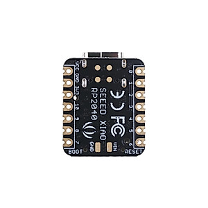 Seeed Studio XIAO RP2040 Microcontroller, with Dual-Core ARM Cortex M0+ Processor, Supports Arduino, MicroPython and CircuitPython with Rich Interfaces.