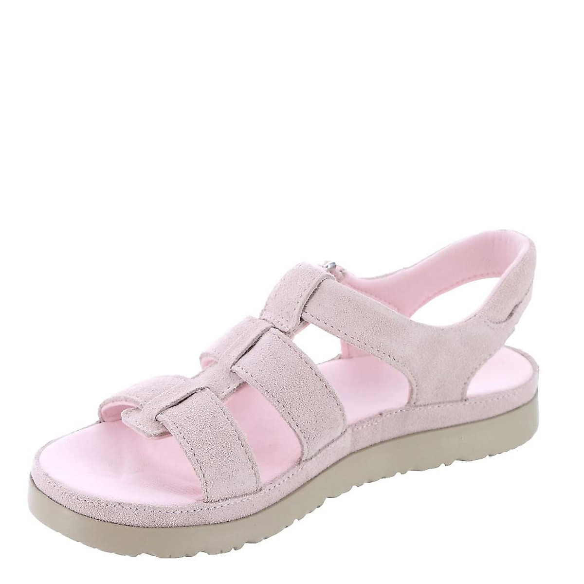 UGG Unisex-Child Goldenstar Strap Sandal, Seashell-pink, 3 Big Kid