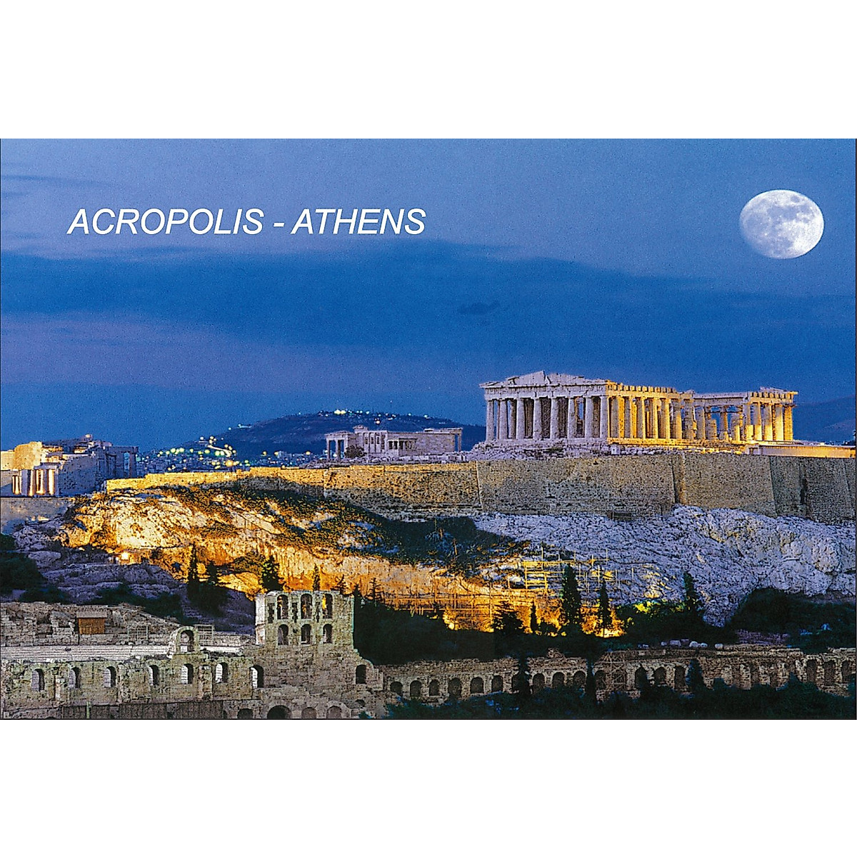 Greece Greek Fridge Refrigerator Magnets (1 Piece, Acropolis-Athens-5)