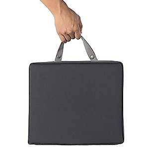 Gardenised QI003893 Memory Foam Kneeler for Gardening, Baby Bath, Knee Pad for Outdoor Work, Foldable and Extra Soft, Black