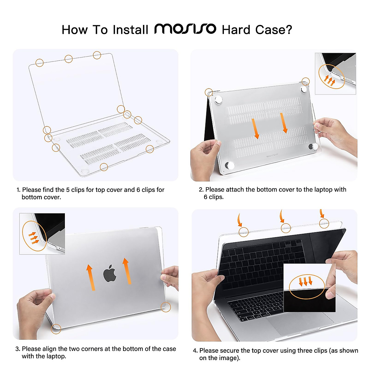 MOSISO Compatible with MacBook Air 15 inch Case 2023 2024 Release M3 A3114 M2 A2941 with Liquid Retina Display & Touch ID, Protective Plastic Hard Shell Case Cover, Crystal Clear