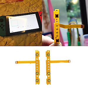 Comidox 2PCS Replacement SR SL Left Right Button Key Flex Cable for Nintendo Switch Joy-Con Controller SR+SL