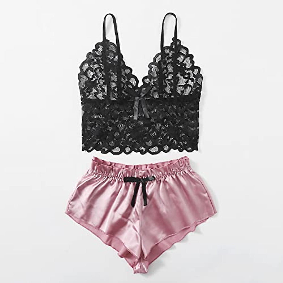 My Orders Placed Women's Lingerie, Sleep & Lounge Sexy Lace Lingerie Set Exotic Boudoir Underwear Sets Cute Fashion Lounge Sleepwear for Sex Naughty Underwire Bra and Panty Set Chemise