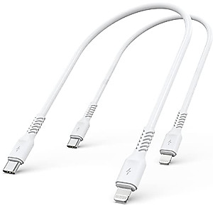 1ft USB-C to Lightning Cable Short, 2Pack USB Type C to Lightning Cable Fast Charging USB C to iPhone Charger Cord Compatible with Apple iPhone 13 12 Pro Max 11 X Xs Xr 8 7 6 Plus 5 SE iPad Air/Mini