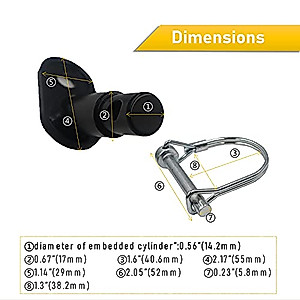 ZUIWAN Bicycle Trailer Hitch Connector,Bike Trailer Coupler Metal Instep Bike Trailer Attachment Connector Accessory for Kid Trailer,Pet Trailer and More