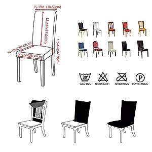 Printed Stretch Chair Cover Big Elastic Seat Chair Covers Office Chair Slipcovers Restaurant Home Decoration A4 1pc