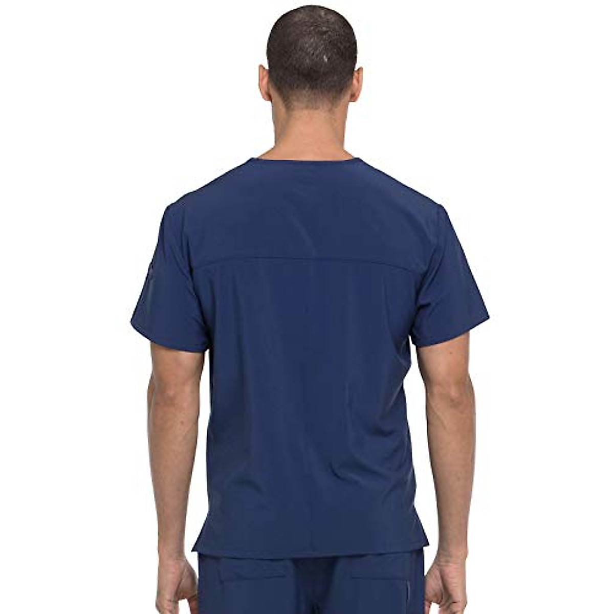 Dickies EDS Essentials Men Scrubs Top Tuckable V-Neck DK635, L, Navy