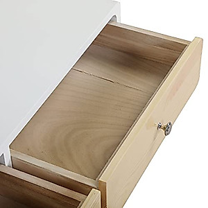 Tidyard Versatile Vanity Set, Large Storing Makeup Vanity Table with Mirror, Drawers, Stool, Bedroom Dresser Table, Writing Desk, White