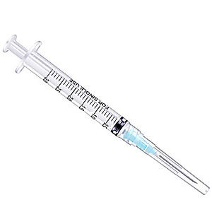 BSTEAN 25 Pack 3ml Disposable Syringe with 23Ga 1.0 Inch Needle, Individual Package