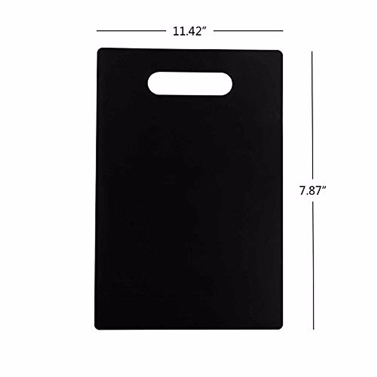 Neadas 6 Packs Plastic Cutting Board Mats for Kitchen, Chopping Board Set, Black