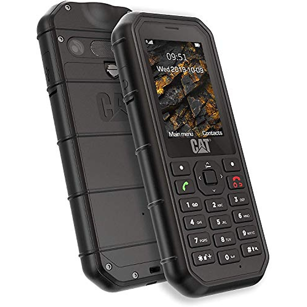 CAT B26 Dual Sim Rugged Phone (GSM Only, No CDMA) Factory Unlocked 2G GSM (Black)