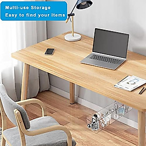 MTZRFLL Underwear Drawer Organizer, Wall Mount Sock Organizer for Closet, Bedroom, Dresser, Office, Kitchen, Dustproof Plastic Wall Storage Box (1Pack, Clear)