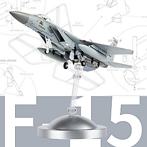 Lose Fun Park 1：100 F-15 Eagle Fighter Diecast Metal Fighter Military Planes Model Aircraft Model Airplane for Collection