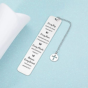 Inspirational Religious Gifts for Women Men Teens Girls First Communion Christening Gifts for Goddaughter Godson Coworkers Christmas Gifts for Son Daughter Girlfriend Bookmark Gifts for Friends Her