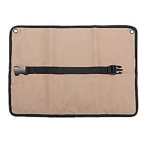 10 Slots Chef Knife Roll Bag Waterproof Oxford Cloth Roll Utensil Holder Storage Bag Multi Purpose Knife Roll Pouch with Cover Flap Wrap String for Small Size knife