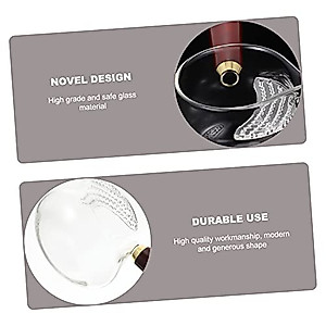 KICHOUSE 1pc Fair Cup Glass Stovetop Tea Kettle Turkish Tea Maker Clear Glass Tea Cups Glass Tea Pitcher Mini Teapot Stovetop Side Pour Tea Pot Tea Fair Cup Drinking Cup Tea Art Cup Office