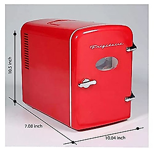 Frigidaire Retro 9-Can Portable Mini Fridge EFMIS197-RED (Renewed)