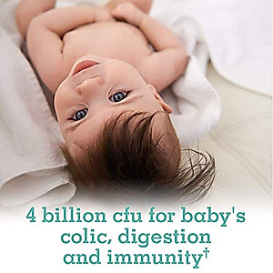 Garden of Life Baby Probiotic Drops for Immune & Digestive Health, Probiotics for Babies, Infants & Toddlers 6-12 Months - 4 Billion CFU - Baby's Organic Daily Colic Support, 56 mL Liquid (1.9 fl oz)