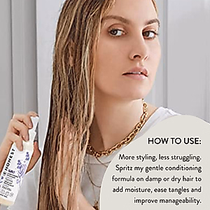 The Honest Company Conditioning Hair Detangler 3-Pack | Leave-in Conditioner + Fortifying Spray | Tear-free, Cruelty-Free, Hypoallergenic | Citrus Vanilla Refresh, 4 fl oz each (pack of 3)