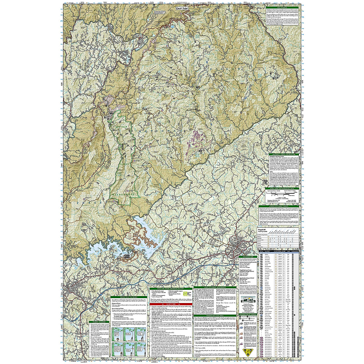 Linville Gorge, Mount Mitchell Map [Pisgah National Forest] (National Geographic Trails Illustrated Map, 779)