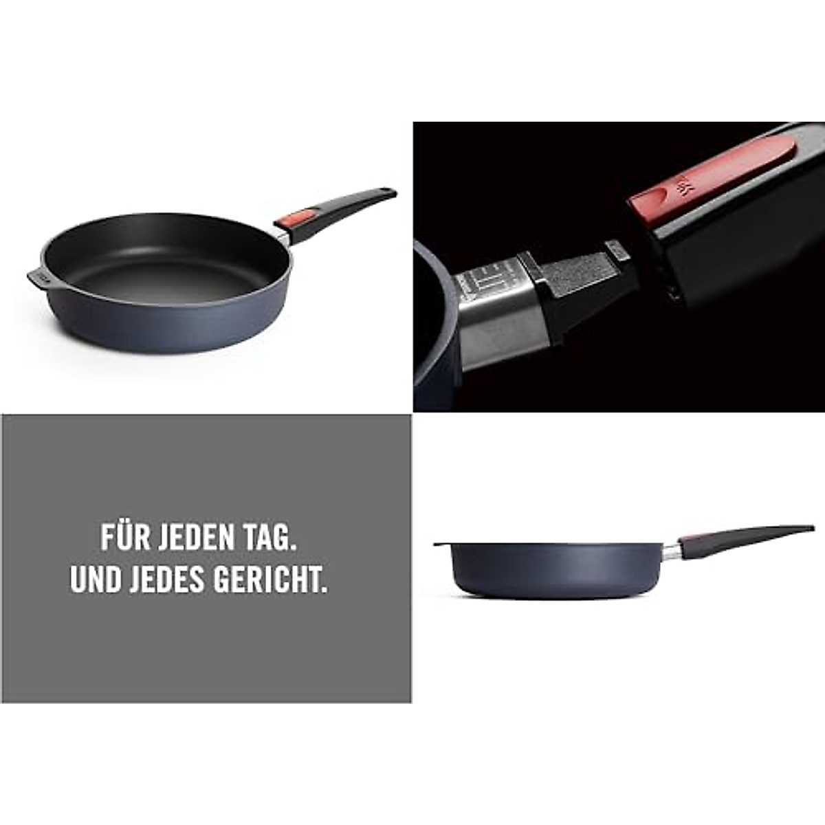 Woll Norbert Diamond Lite 1728DPI Induction Cast High-Rim Pan AS 28 cm/7 cm/3.5 litres Black