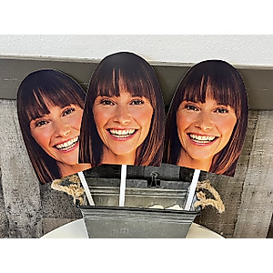 Face on a Stick, Custom face Cutout, Party Prop, Fat Face, Head Cutout, Fan Face, Wedding, Bachelor, Graduation, 6pcs, Option for More