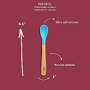 Avanchy Silicone La Petite Essential Collections Gift Set Black - Includes Mini Silicone Bowl, Silicone Cup, and Bamboo Baby and Infant Spoons - Baby Food Set - Baby Shower Gifts