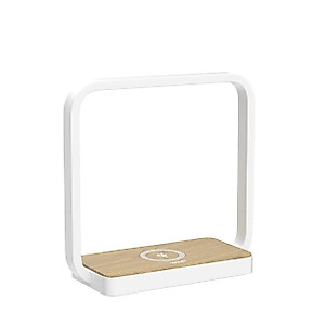 WILIT Bedside Lamp with Qi Wireless Charger, A13 Table lamp 3 Step Dimmable Touch Control Desk Lamp for for Living Room, Bedroom, Kids Room.