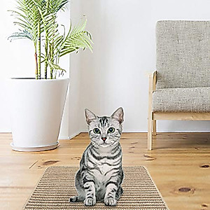 Cat Scratching Pad, Scratching Mat,Scratch Pads,Cat Scratcher Rug Natural sisal Rope Carpet
