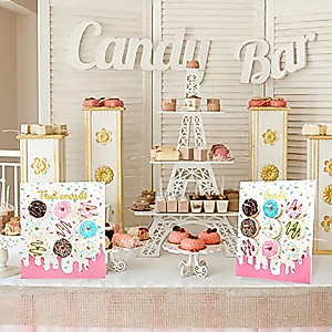 2 Pieces Donut Display Stand, Reusable Donut Holder Board, Party Wall Bagel Boards for Christmas Wedding Birthday Treat Holiday Gathering Parties