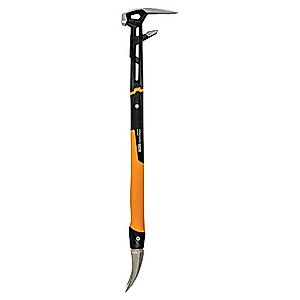 Fiskars 751410-1001 Pro Isocore Demolition Hammer, Crow Bar, Demolition Wrecking Bar, 30 Inch