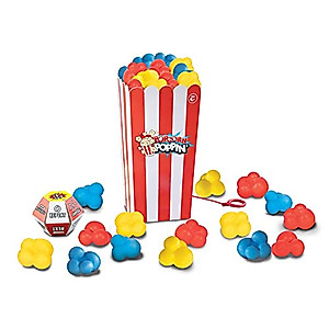 Moose Racing Popcorn Poppin' - for Ages 4+ | 2+ Players - Includes Popcorn Box with Timer, Die & Instructions - Fast-Paced Family Fun, Multi (91011)