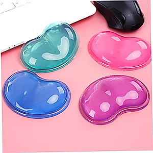 Ciieeo 2pcs Gel Wrist Rest Wrist Cushion Heart Shaped Wrist Rest Office mat Computer mat Wrist Rest pad Cool Hand Pillow Laptop Wrist Rest Keyboard Wrist Support Non-Slip Wrist Pillow 3D