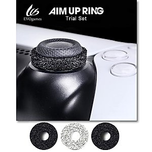 EVOgames Aim Up Ring Trial Set Made in Japan FPS Precise operability UP 3 types of hardness set PS5 PS4 Switch Xbox For PC controller
