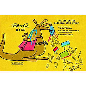 Blue Q Pencil Case, Doodle Party - chunky zipper, sturdy and easy-to-rinse-clean, 4.25"h x 8.5"w, made from 95% recycled material (multicolor)